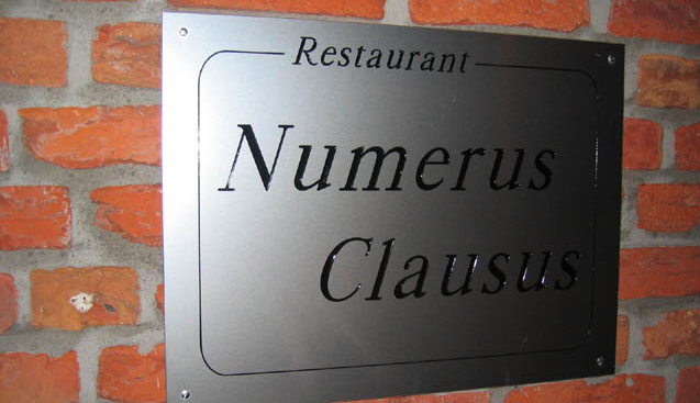 NUMERUS CLAUSUS - Restaurant Belge - Lier 2500